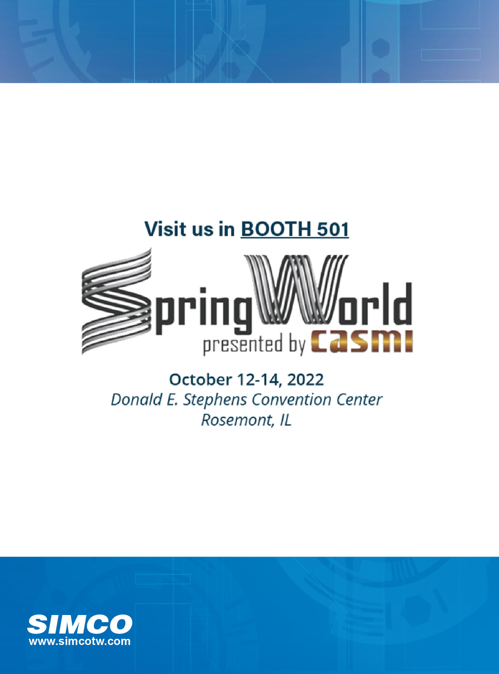 CASMI exhibition Spring World 2022 in USA - SIMCO