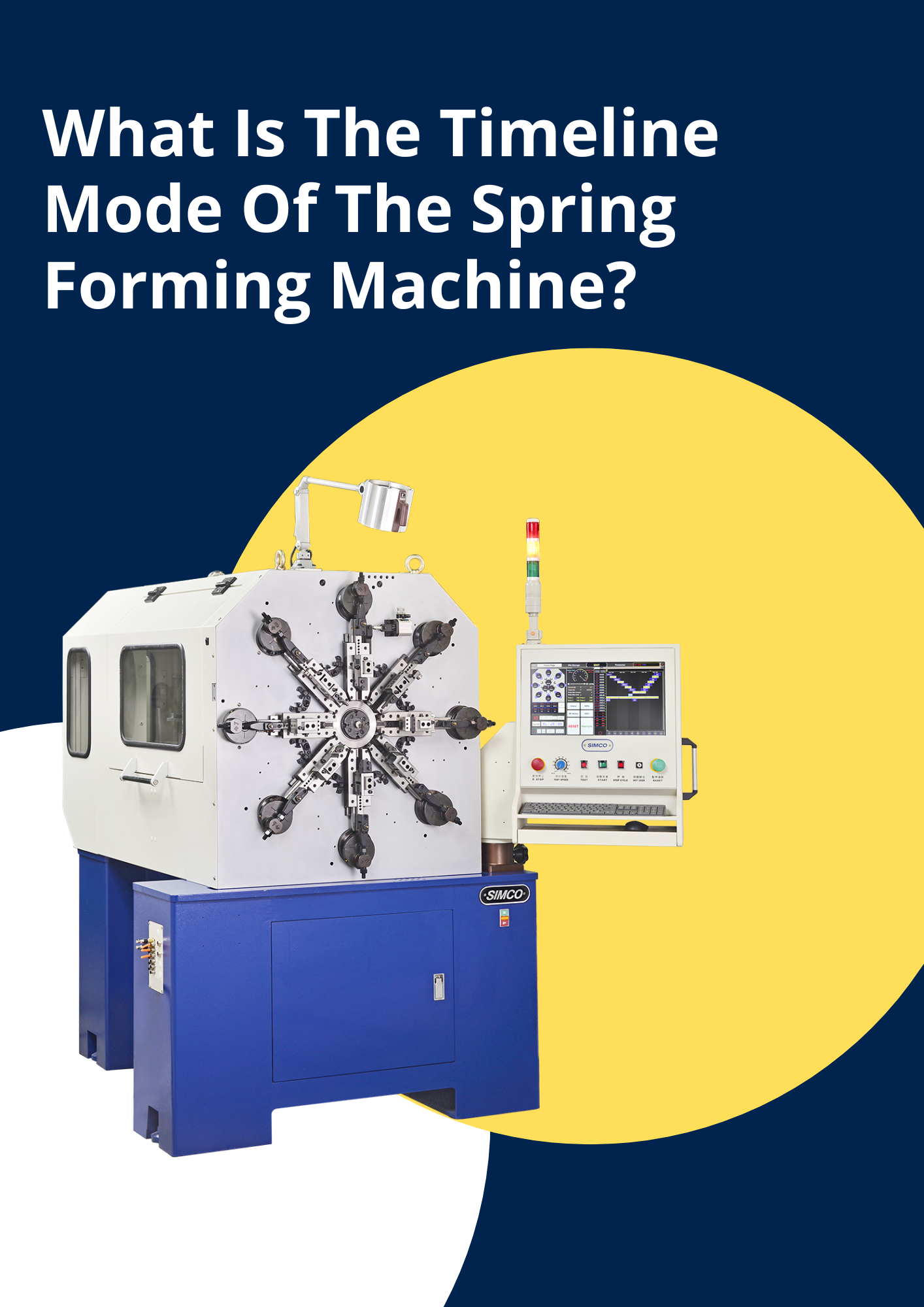 What is the timeline mode of The spring forming machine?
